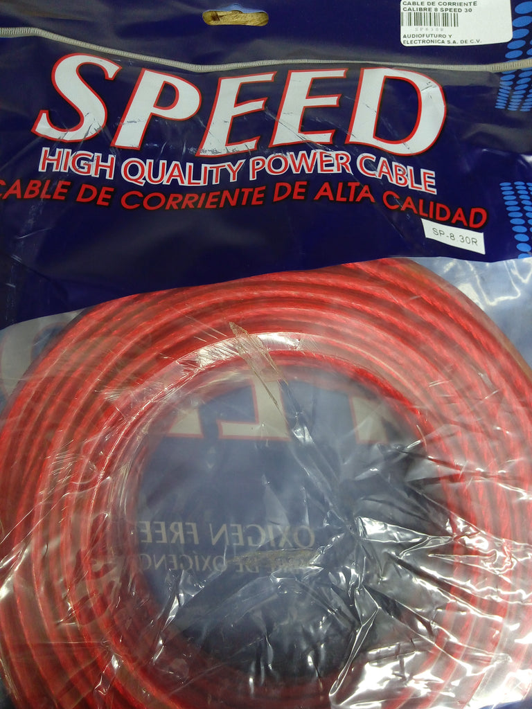 CABLE DE CORRIENTE CALIBRE 8 SPEED 30 METROS – audio-express-chihuahua